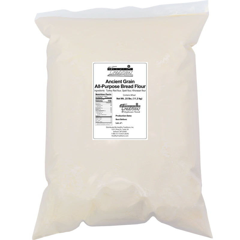 Ancient Grain All-Purpose Bread Flour - 25 lb. Bag – Healthy Traditions
