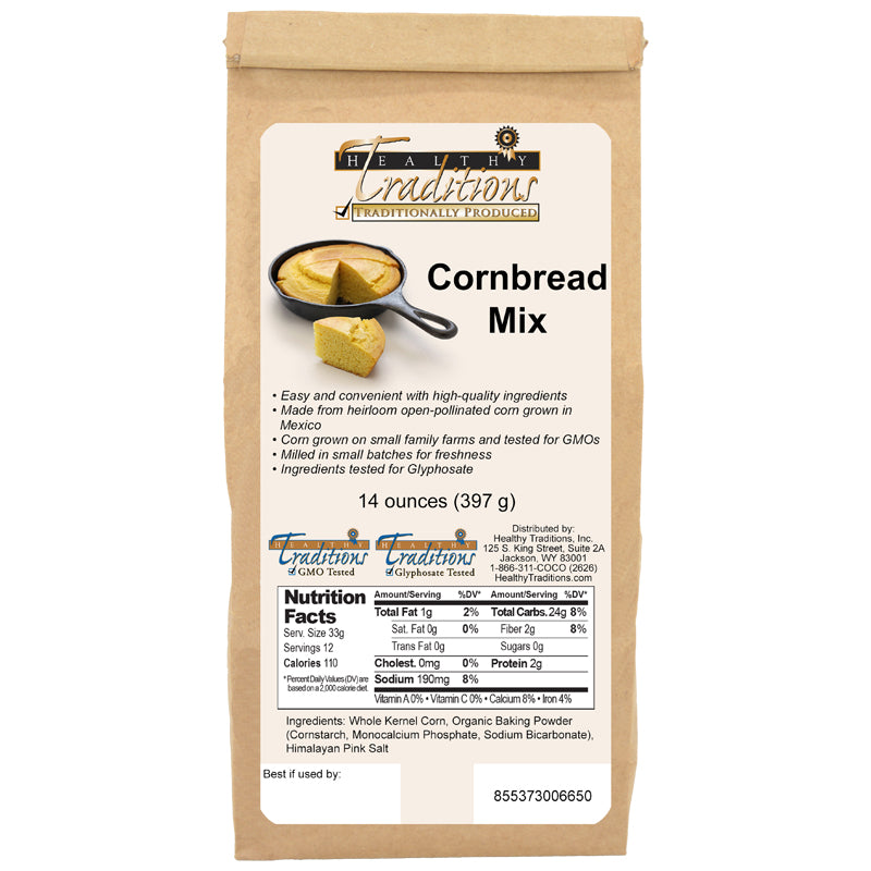 Cónico Cremoso Cornbread Mix – 14 oz. – Healthy Traditions