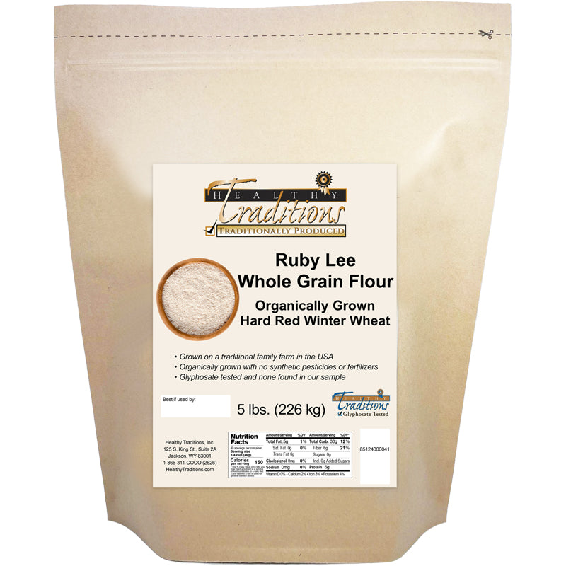 Ruby Lee Whole Grain Flour - 5 lb. Bag – Healthy Traditions
