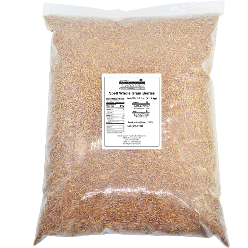 Spelt Wheat Berries - 25 lb. (limit of 2) – Healthy Traditions