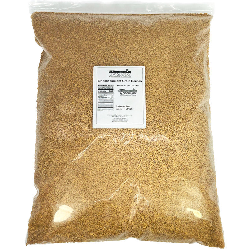 Einkorn Ancient Grain Berries - 25 lb. (limit of 2) – Healthy Traditions