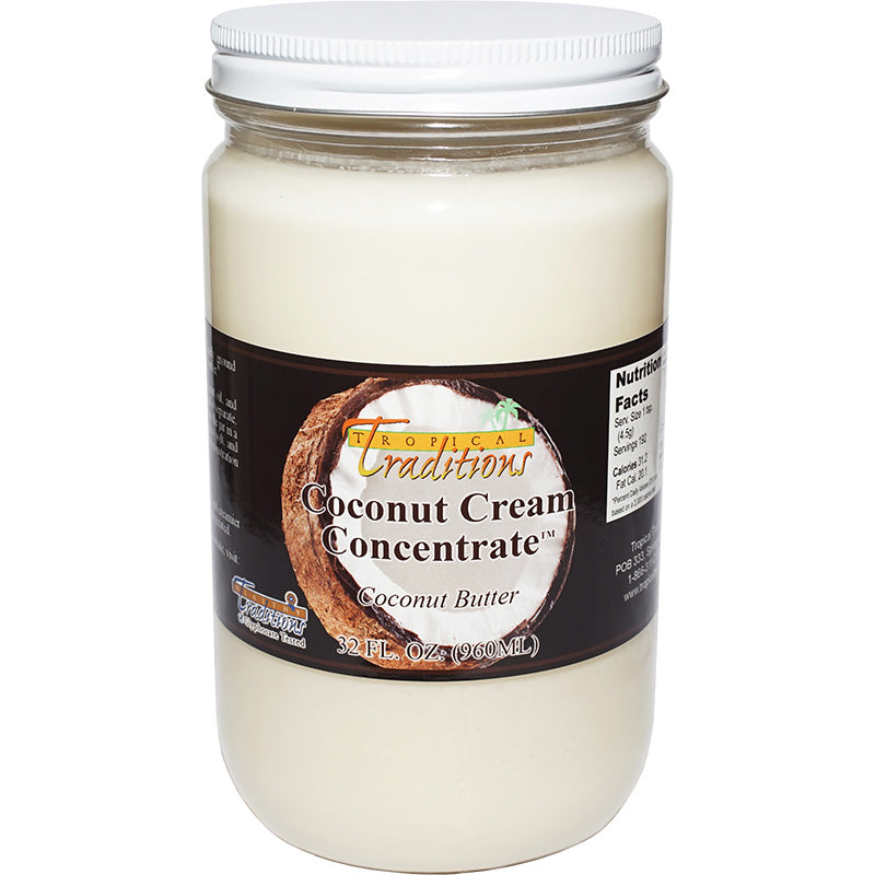 Coconut Cream Concentrate - 1 Quart (32 oz) – Healthy Traditions
